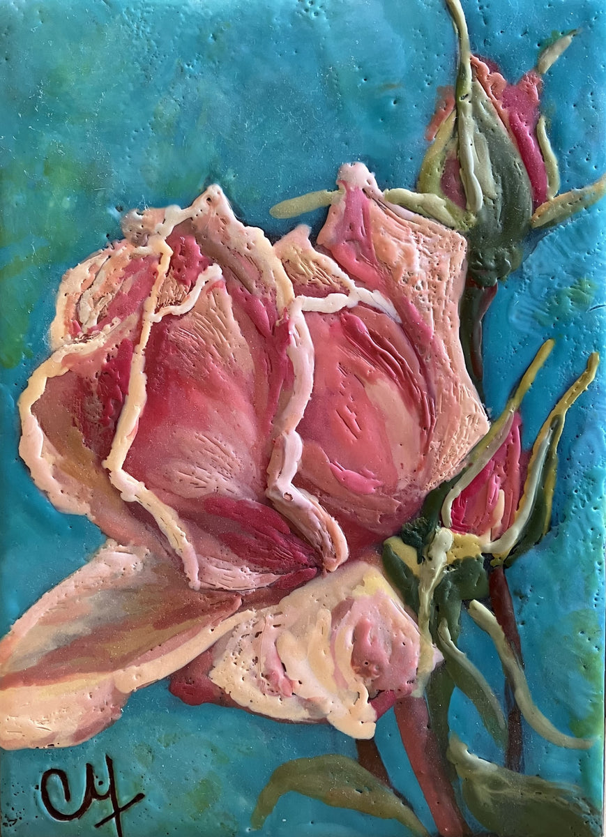 Cynthia Makara - Pink Roses – Leighton Art Centre Online Shop