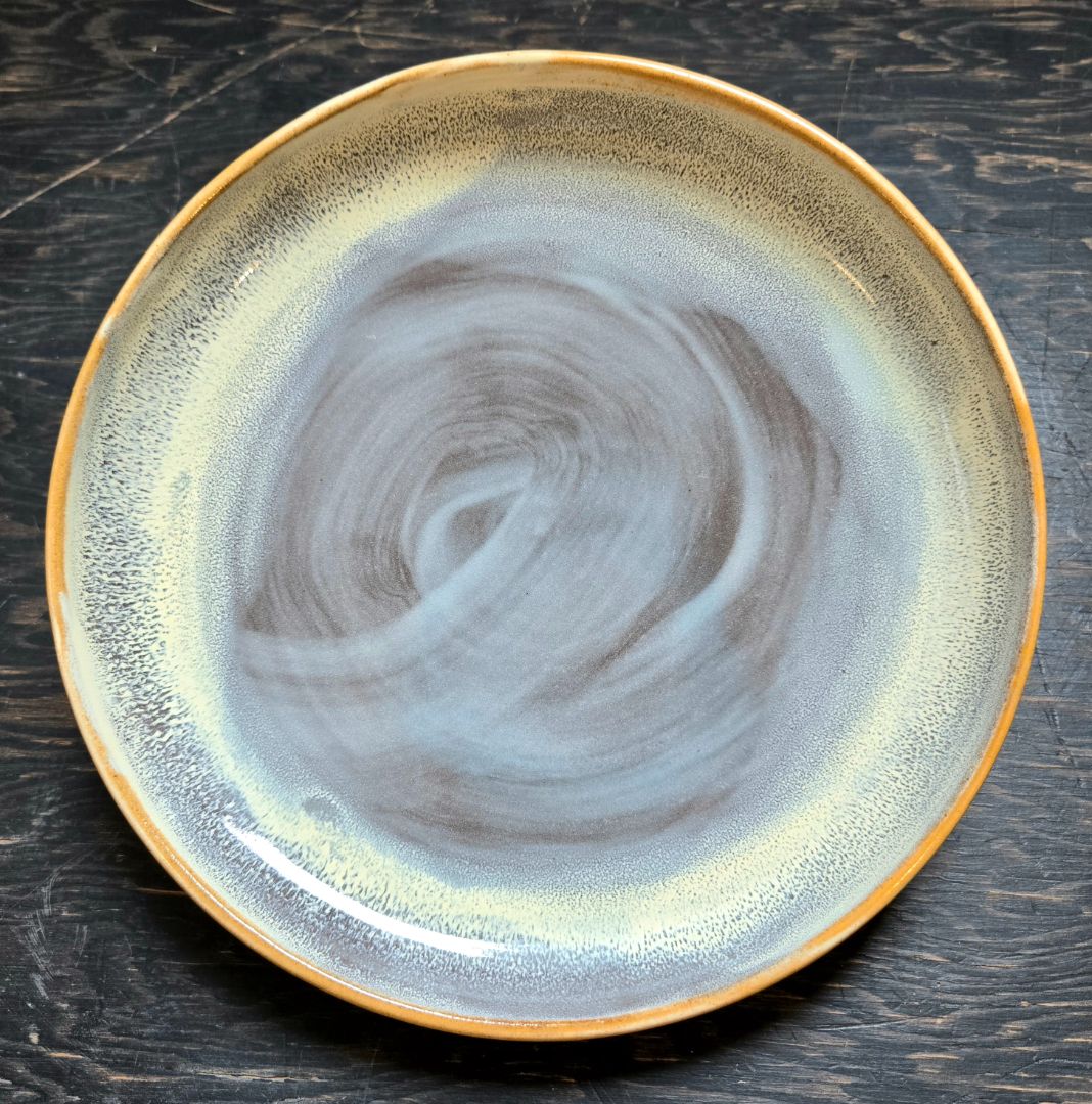 Elan Muir - Sunny Storm Plate – Leighton Art Centre Online Shop